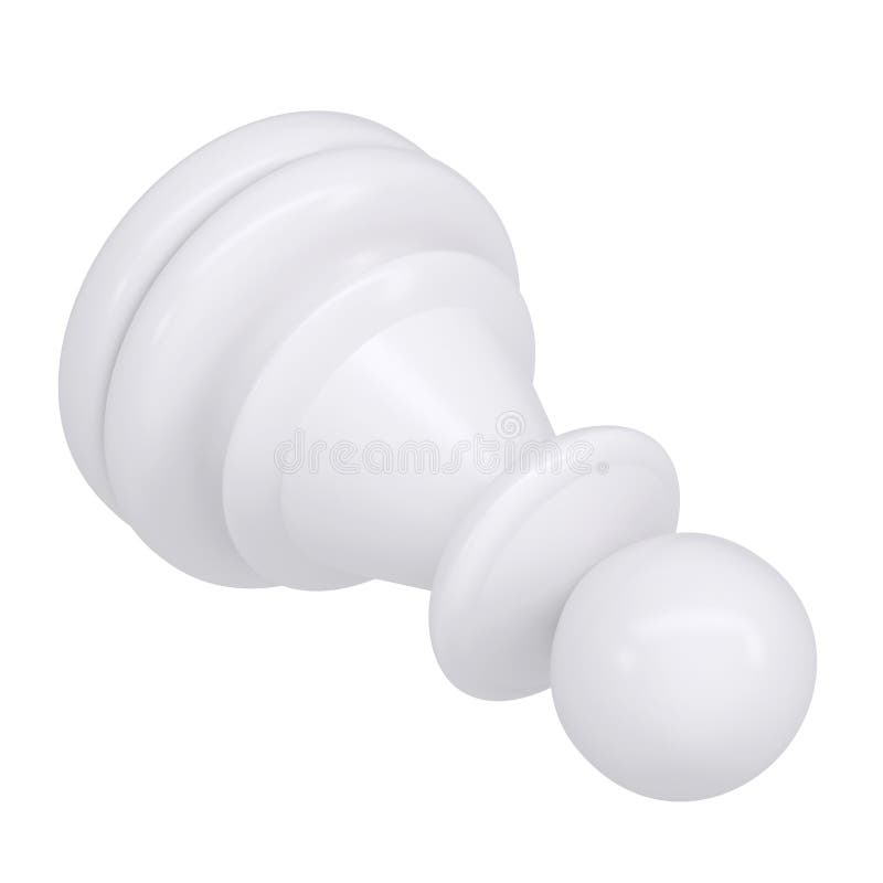 White Pawn before the Army of Black Chess Pieces Stock Image - Image of ...