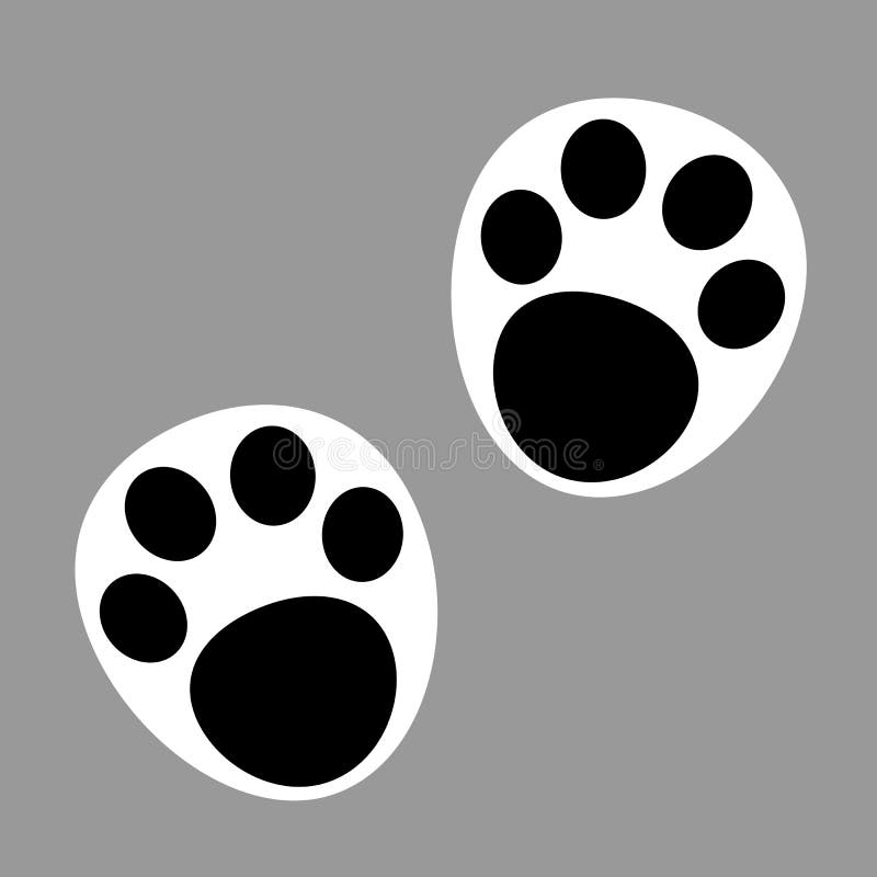 Paw Prints. Icon Dog and Cat. Footprint Pet. Foot Puppy Isolated on ...