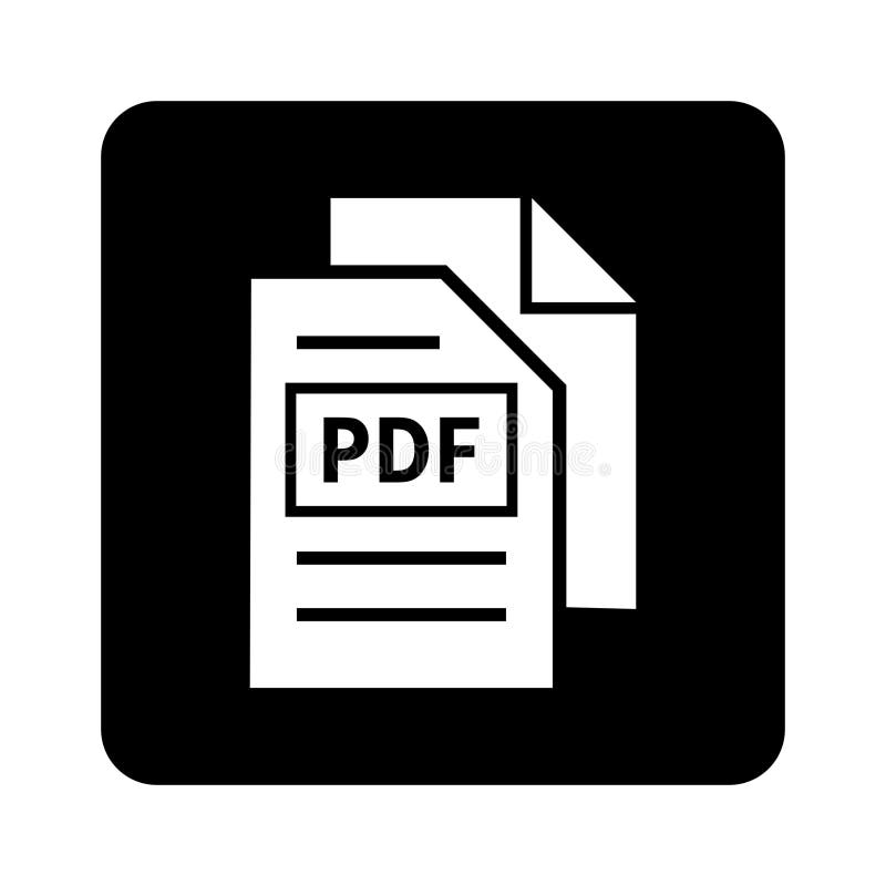 Pdf file icon stock vector. Illustration of paper, sign - 342024439