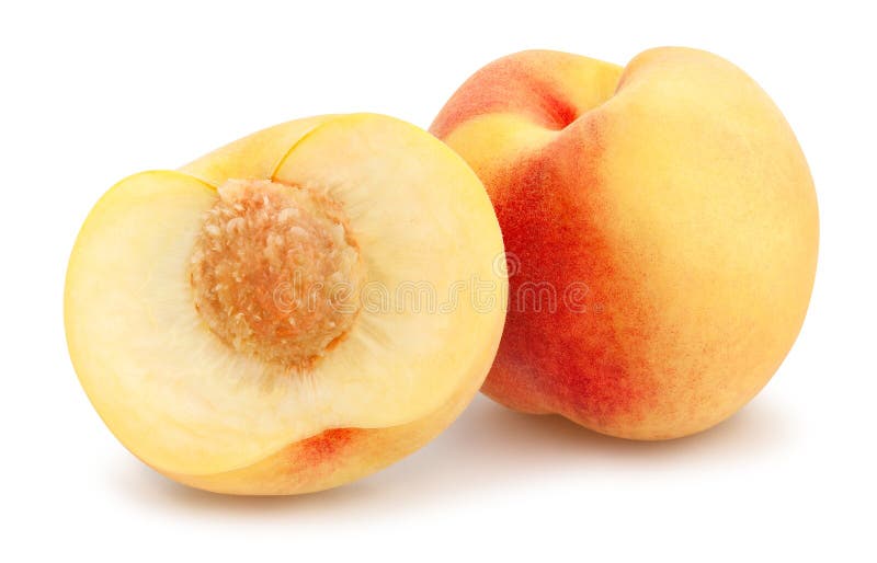 White peach stock image. Image of freshness, cutout, path - 98205853