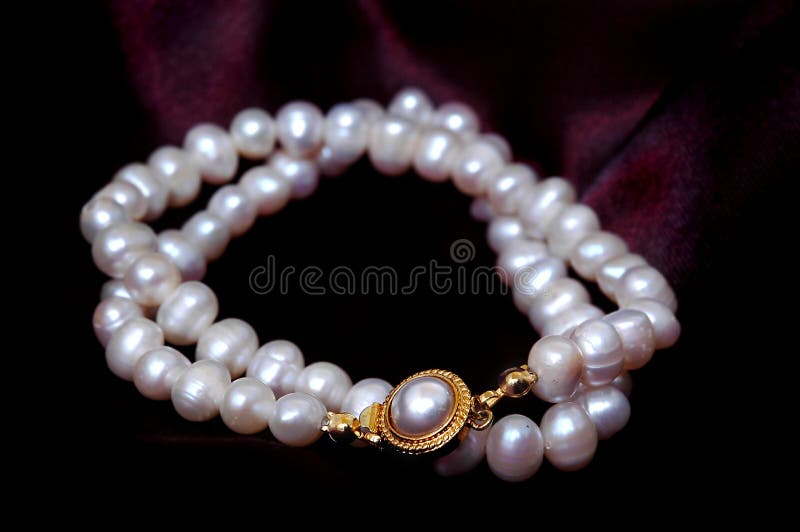 White pearl stock image. Image of female, jewellery, diamond - 401415