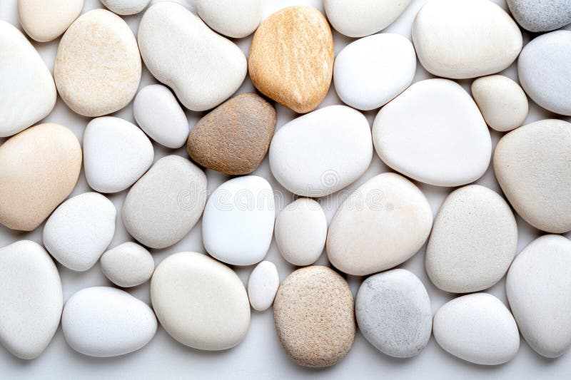 White Pebble Circle Pattern Stock Illustration - Illustration of garden ...