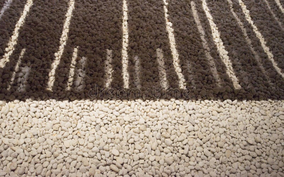 White Pebble Floor with Brown Graphic Shadows Stock Photo - Image of ...