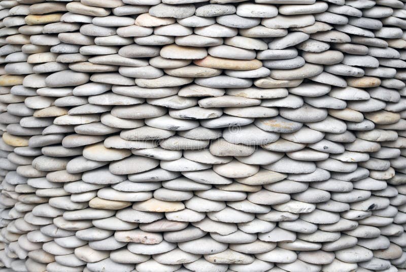 White Pebble Stone Wall Textured Stock Photo - Image of design ...