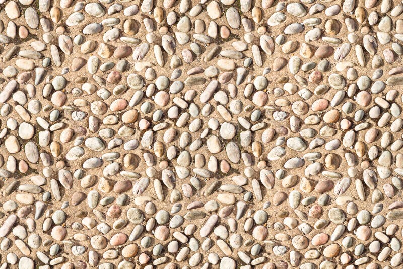 White Pebble Stones on Concrete Texture Seamless Endless Pattern Stock ...