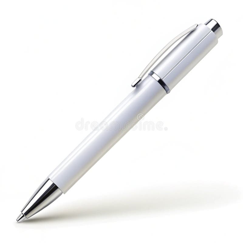 White pen stock illustration. Illustration of mockup - 360427023