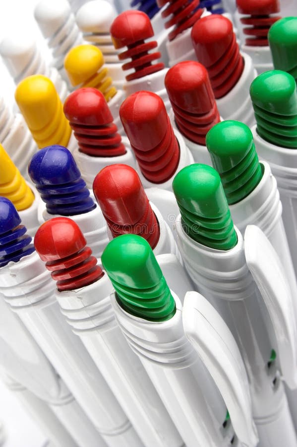 White pens stock image. Image of business, design, handwriting - 3869607