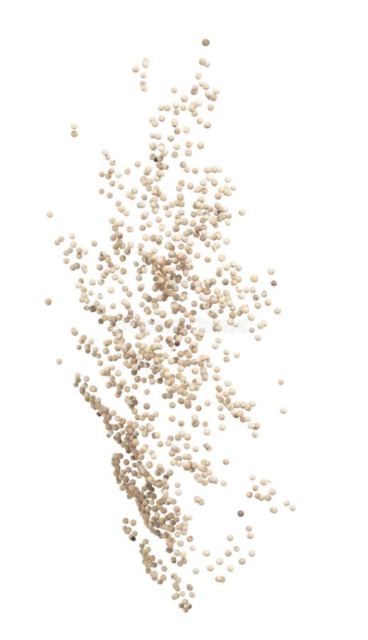 White Pepper Seeds Fly Explosion, White Pepper Float Explode, Abstract ...
