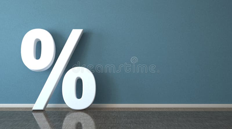 White Percent Room stock illustration. Illustration of indoor - 106260650