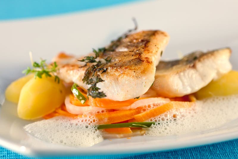 Fish dish stock photo. Image of grill, meat, delicious - 16425520