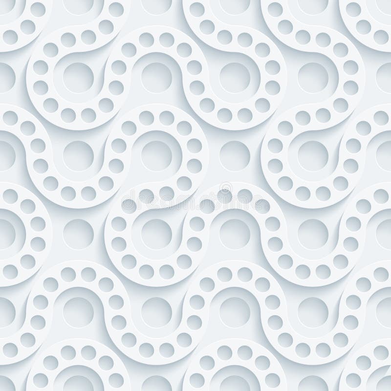 White perforated paper. stock vector. Illustration of curve - 46548169