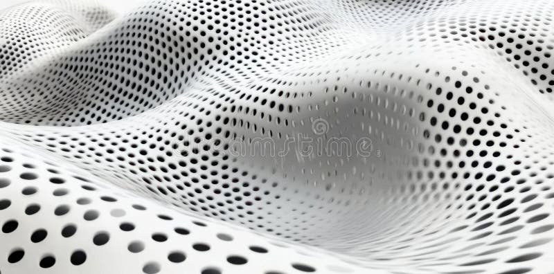 White Perforated Surface Waves with Smooth Aesthetic, Conceptual ...