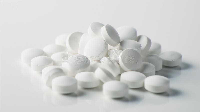 White Pharmaceutical Tablets Stock Illustration - Illustration of ...