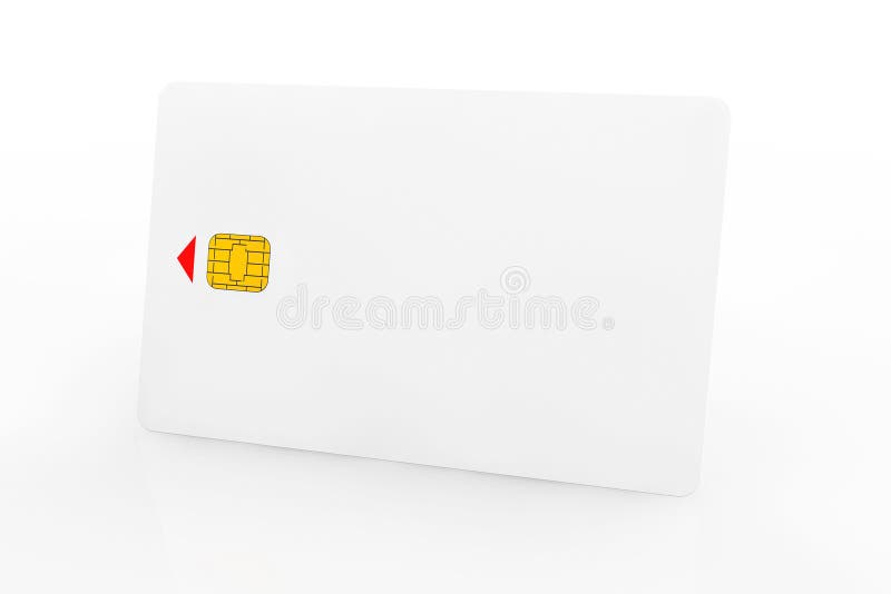 Blank id card with chip stock photo. Image of transaction - 11033610