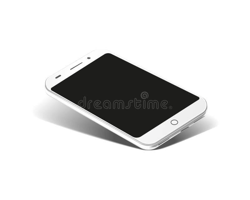White phone stock vector. Illustration of sign, phone - 201581210