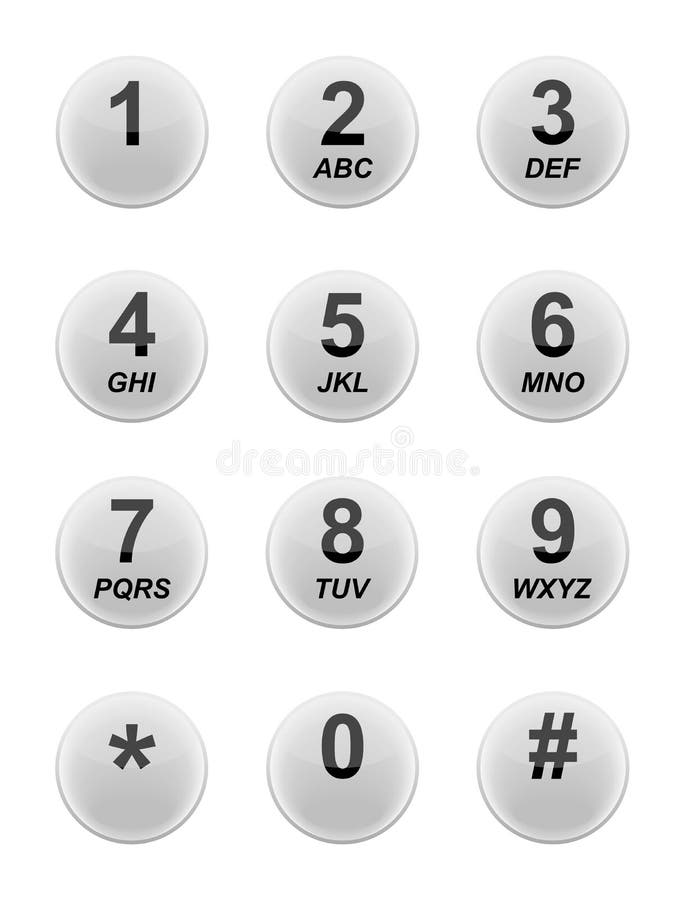 Phone number key pad stock vector. Illustration of technologies - 4709348