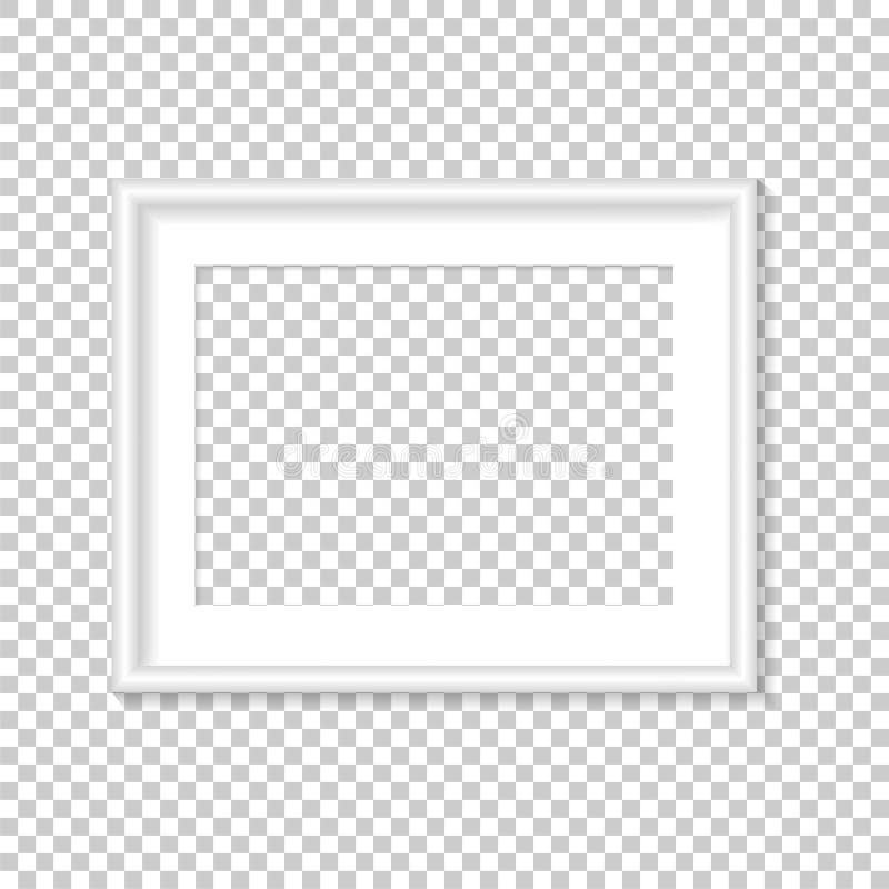 White Photo Frame Template. Vector Illustration Stock Vector ...