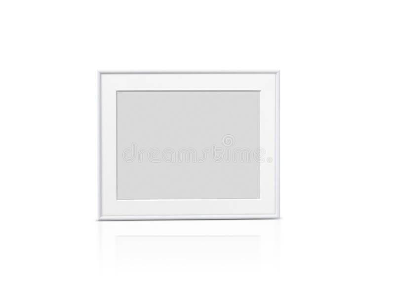 White Photo Frames Isolated on White Background Stock Photo - Image of ...