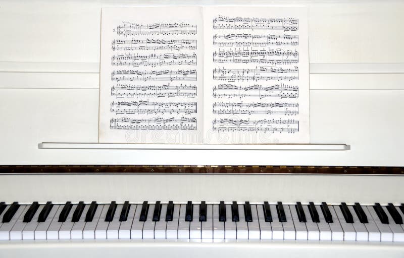 White piano stock photo. Image of pianist, macro, domestic - 2377852