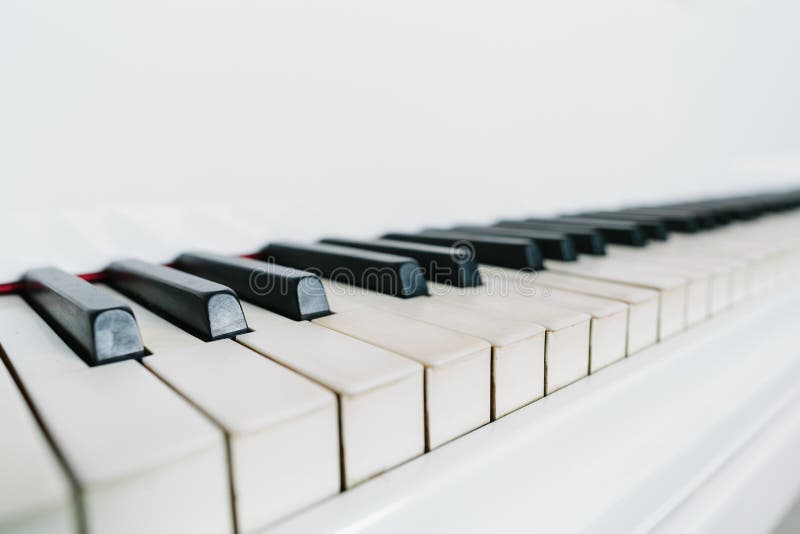 White piano keyboard stock photo. Image of ebony, musician - 90877676