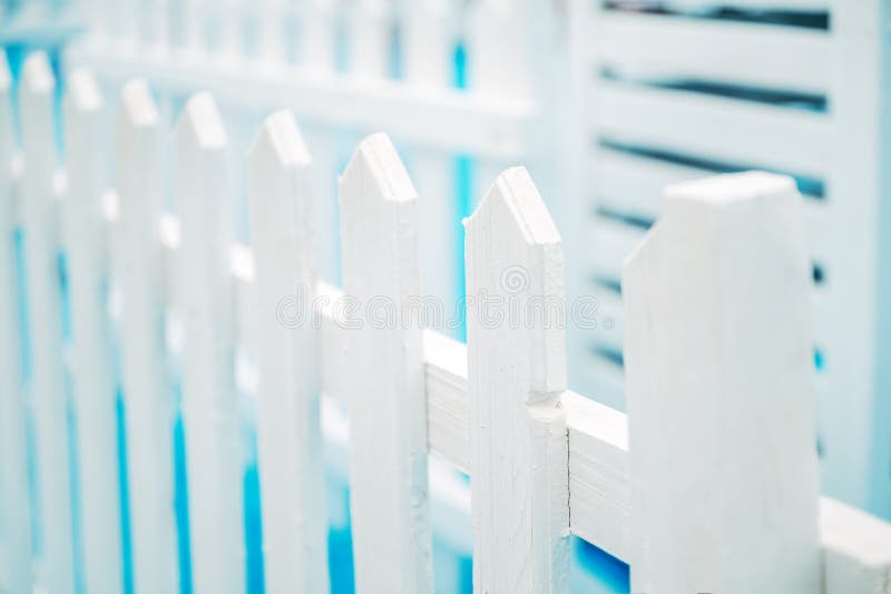 White Picket Fence As Abstract Background Stock Image - Image of timber ...