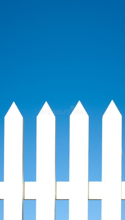 White Picket Fence Background Picture. Image: 5825822