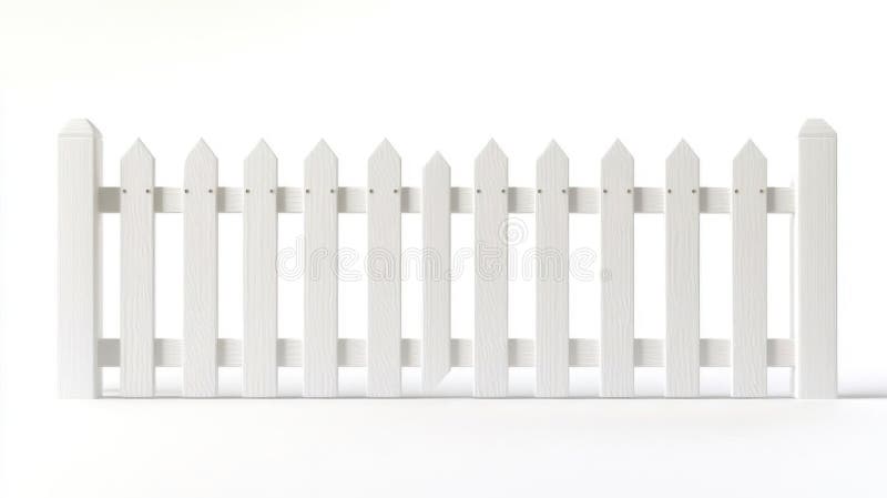 A White Picket Fence Shows Security and Boundaries with Privacy Concept ...