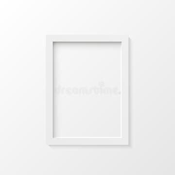White Picture Frame Illustration Stock Vector - Illustration of graphic ...