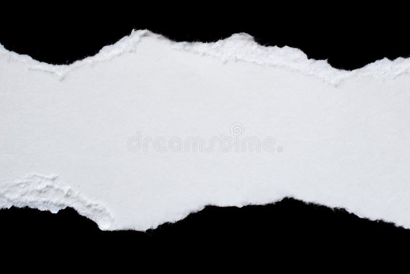 A White Piece of Paper on a Black Isolated Background Stock Image ...