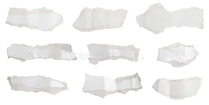 A White Piece of Paper on an Isolated White Background Stock ...