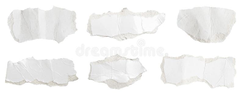 A White Piece of Paper on an Isolated White Background Stock ...