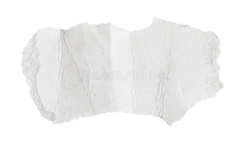 A White Piece of Paper on an Isolated White Background Stock Image ...