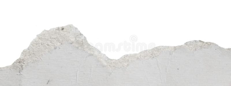 A White Piece of Paper on an Isolated White Background Stock Photo ...
