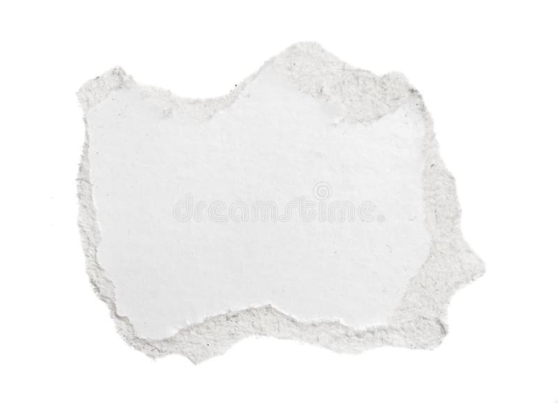 A White Piece of Paper on an Isolated White Background Stock Image ...