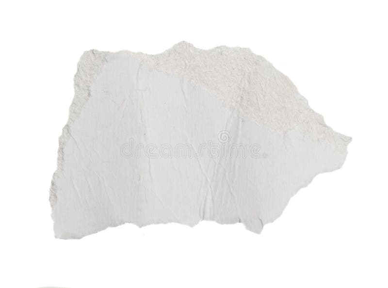 A White Piece of Paper on an Isolated White Background Stock Image ...