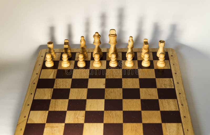 White pieces with shadow stock image. Image of board - 91118767