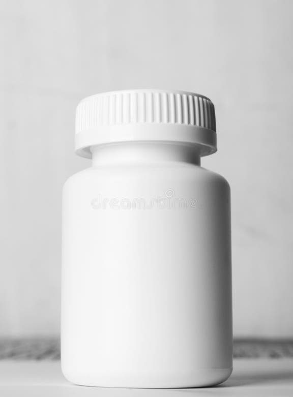 White pill container stock photo. Image of flask, pills - 25142298