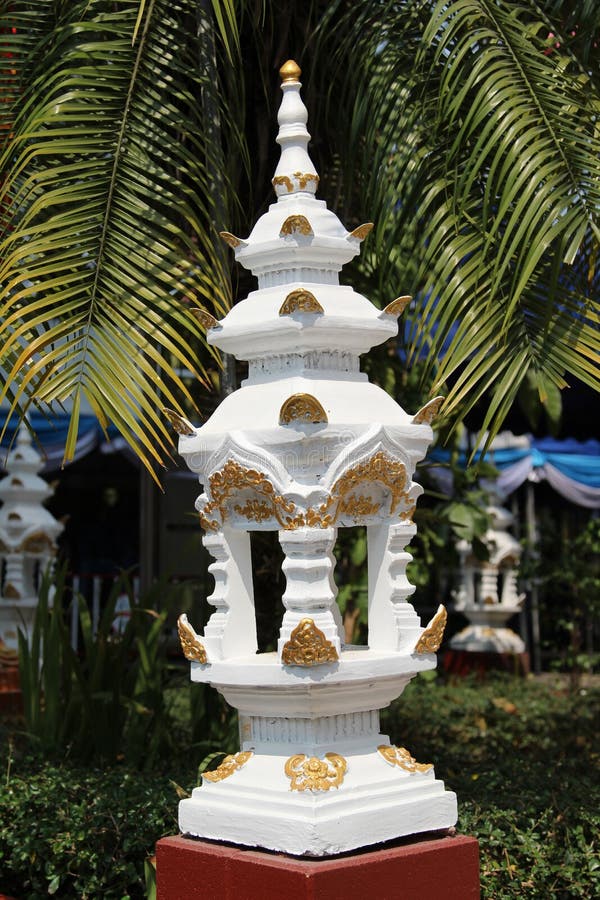Pillar Decoration Thai Design Stock Photo - Image of ancient, temple ...
