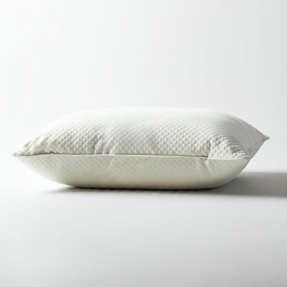 White Pillow with a Quilted Pattern on the Surface. the Texture is ...