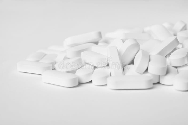White pills stock image. Image of capsules, painkiller - 25142337