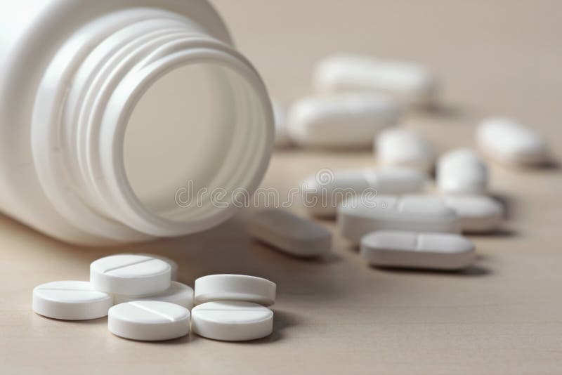 White pills stock photo. Image of merchandise, bottle - 8822472