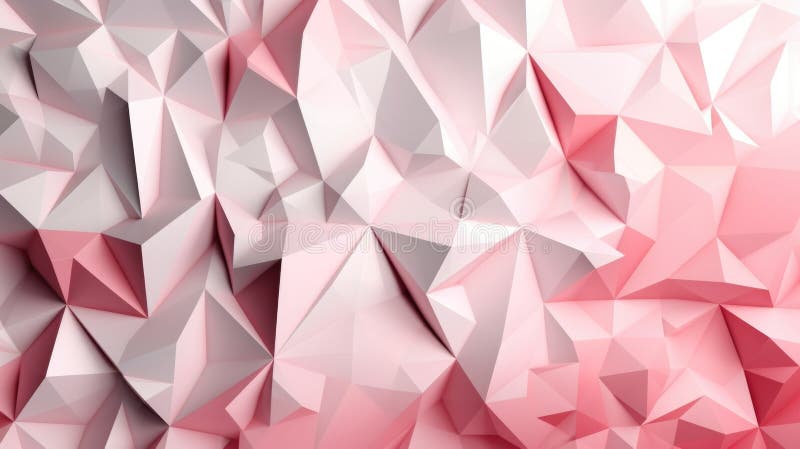 White-pink Abstract Background for an Intro of Appearing Triangles ...