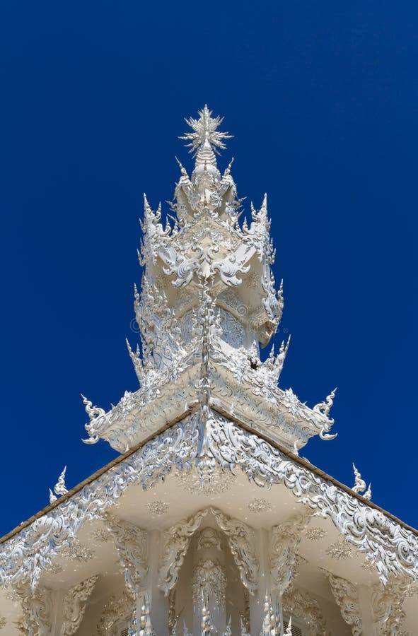 White Pinnacle of White Temple Stock Photo - Image of buddha, craft ...