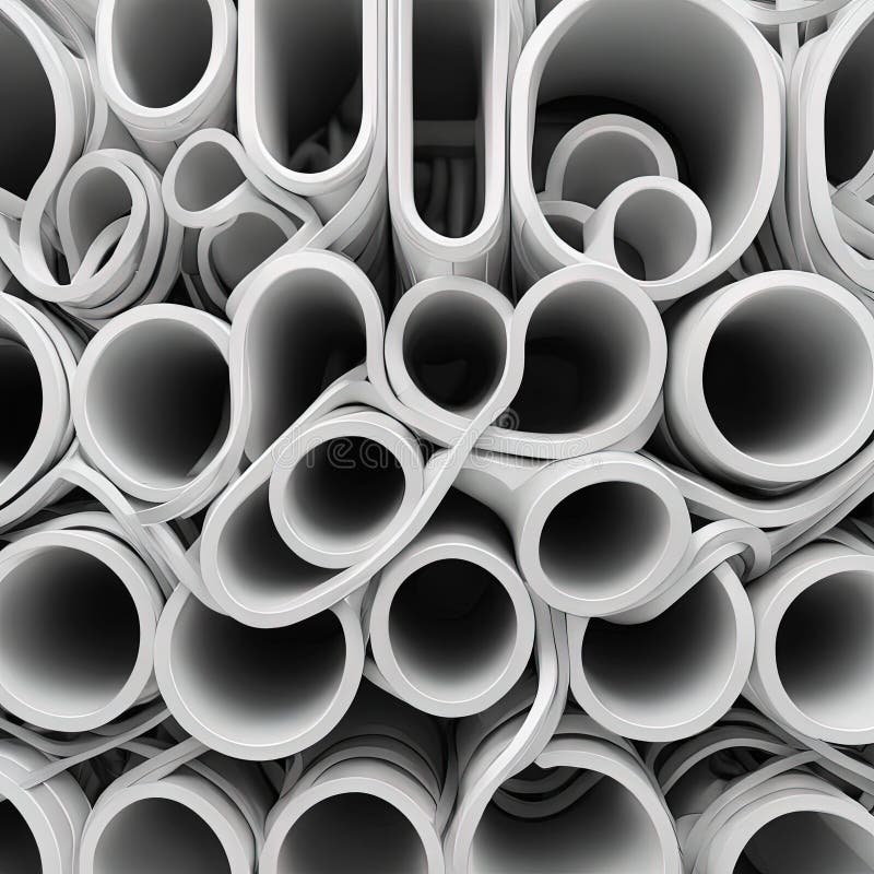 White Pipe with Black Plastic Pipe White Pipe with Black Plastic Pipe ...