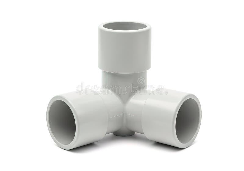 A White Pipe with a White Cap is Cut in Half AI Generated Stock ...