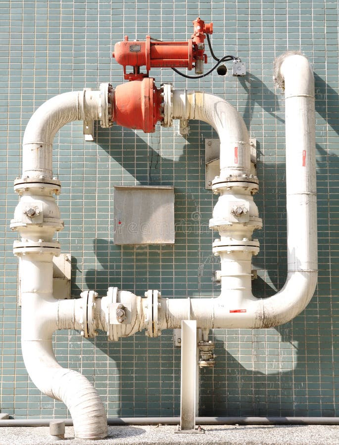 White pipes stock photo. Image of plant, iron, industrial - 13682564