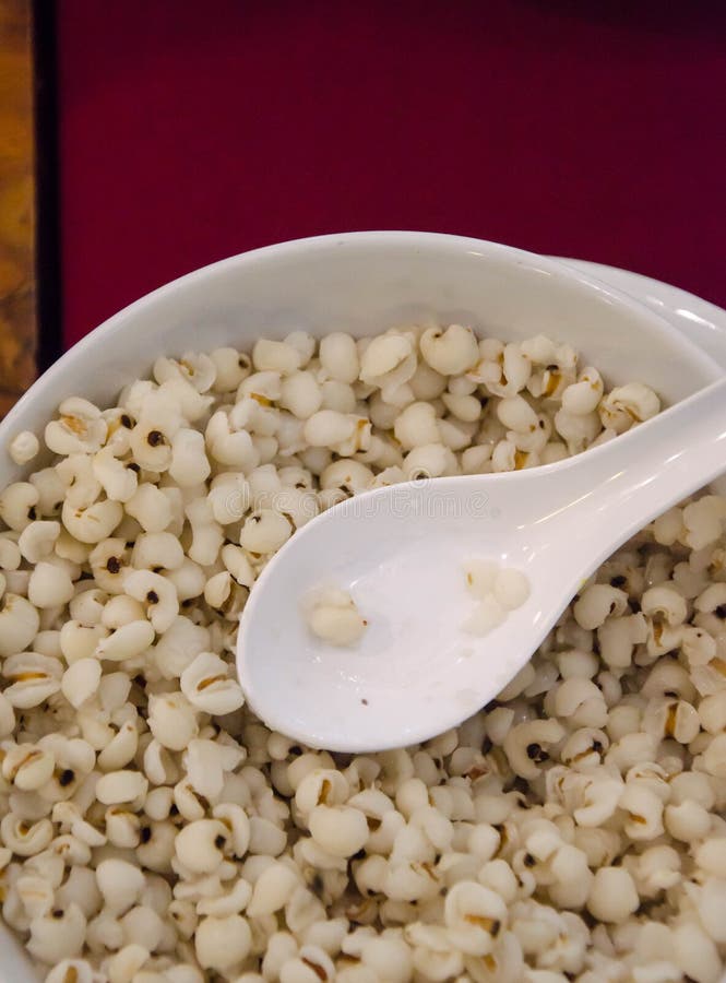 White Pivot in Bowl with Spoon Stock Photo - Image of flat, lunch ...
