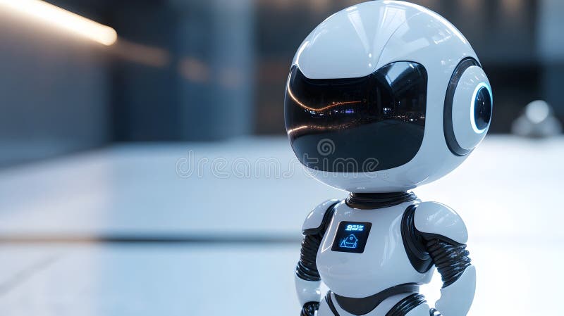 AI Robot Companion stock image. Image of futuristic - 369465603