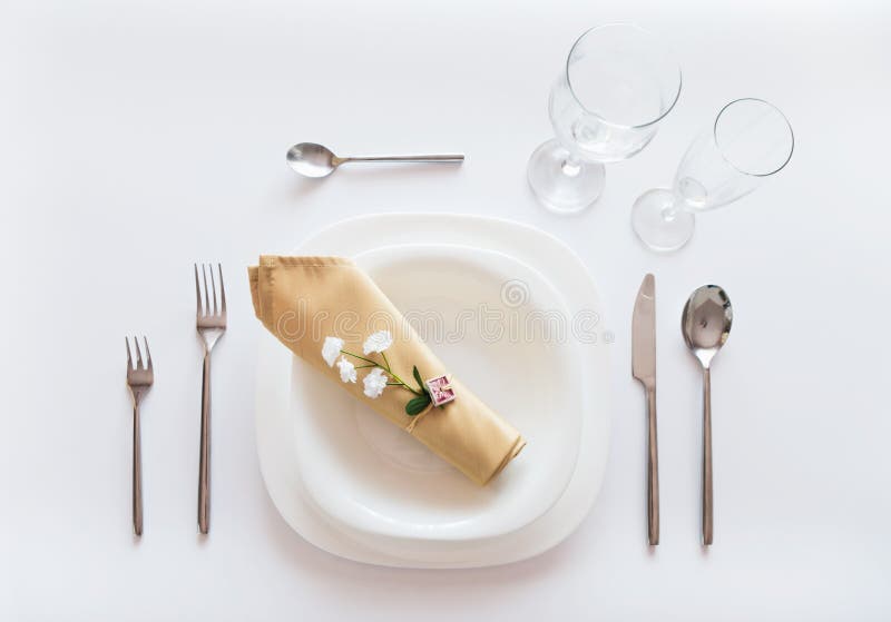 Place setting stock photo. Image of utensil, formal, romance - 7719826