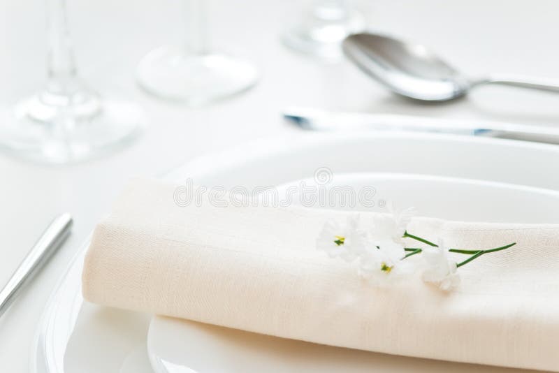Place setting stock photo. Image of utensil, formal, romance - 7719826